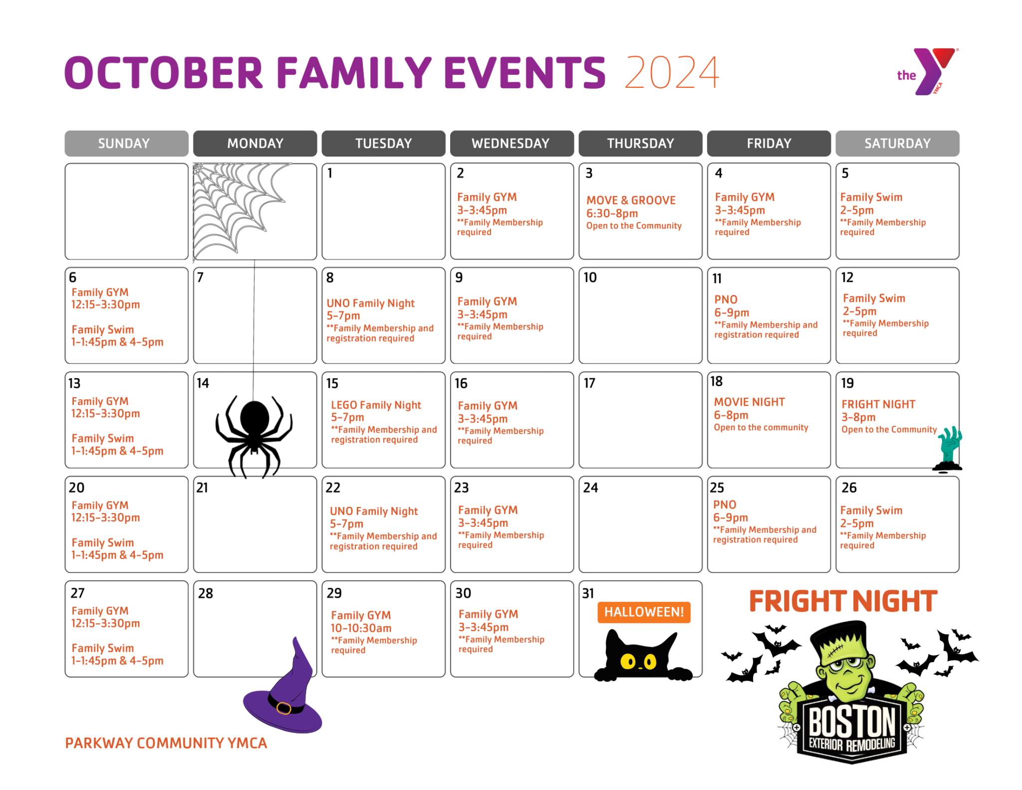 Family Events - YMCA of Greater Boston